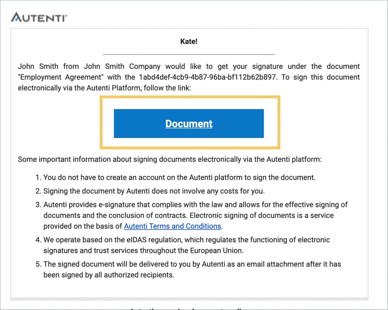 How to reject a document?
