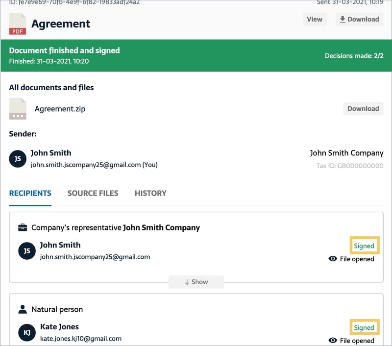 What are document statuses?